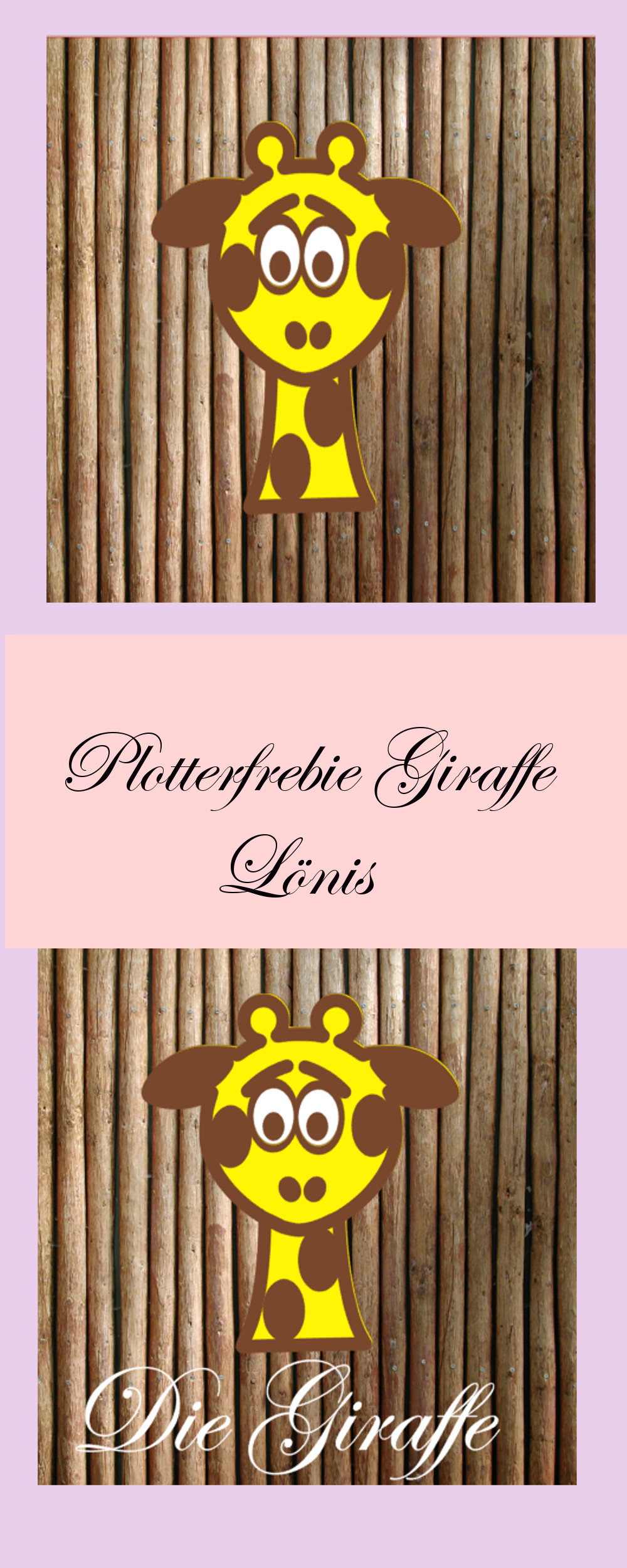 Freebie Plotterdatei Giraffe – Lönis